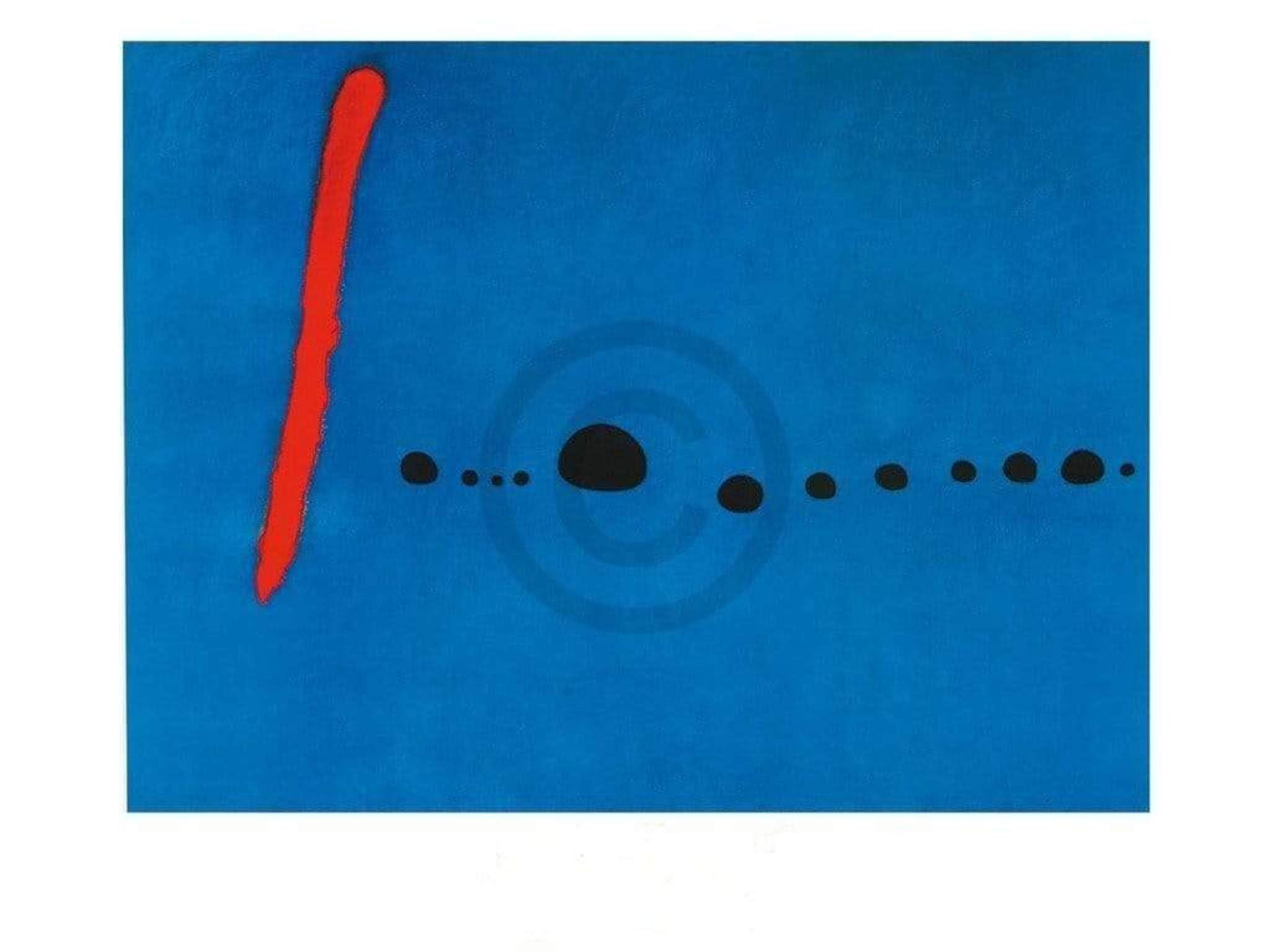 Kunstdruck Joan Miro Blue II, 4-3-61 80x60cm | Yourdecoration.at